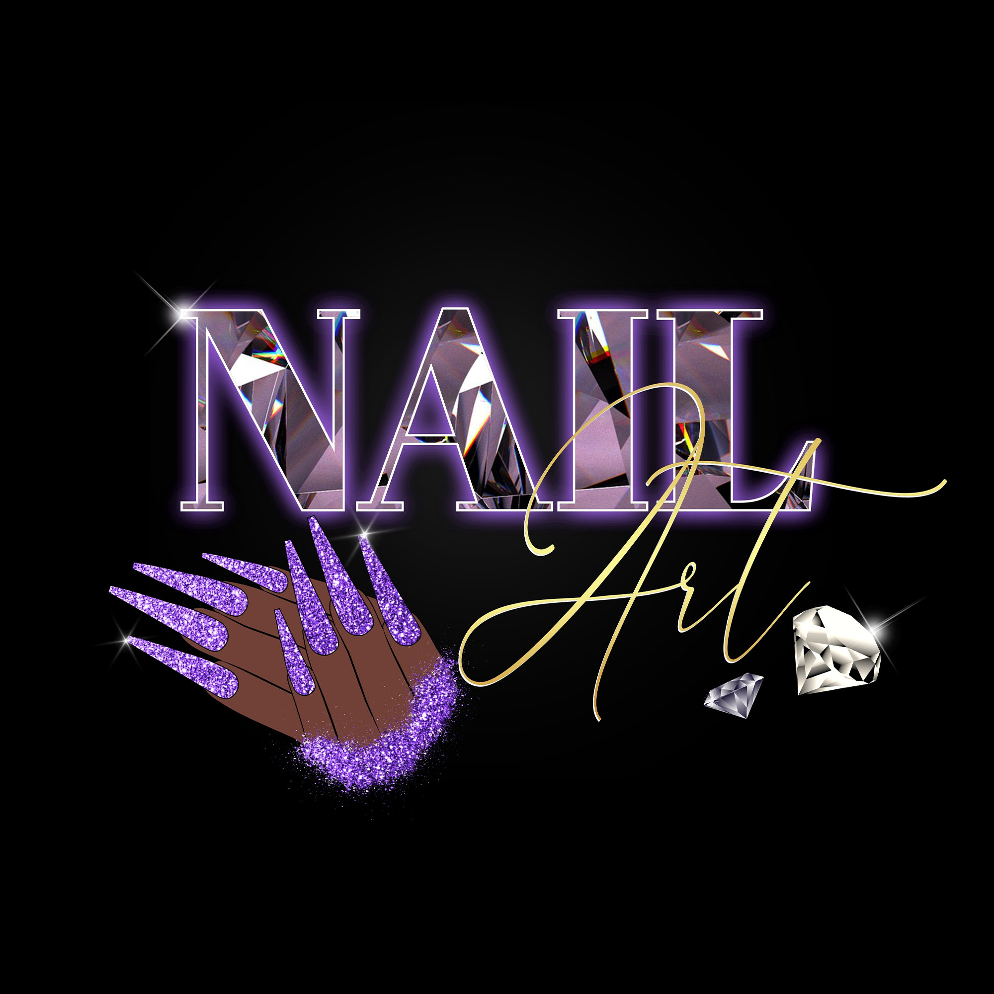 Nail tech logo Nail logo design nails logo diy logo | Etsy