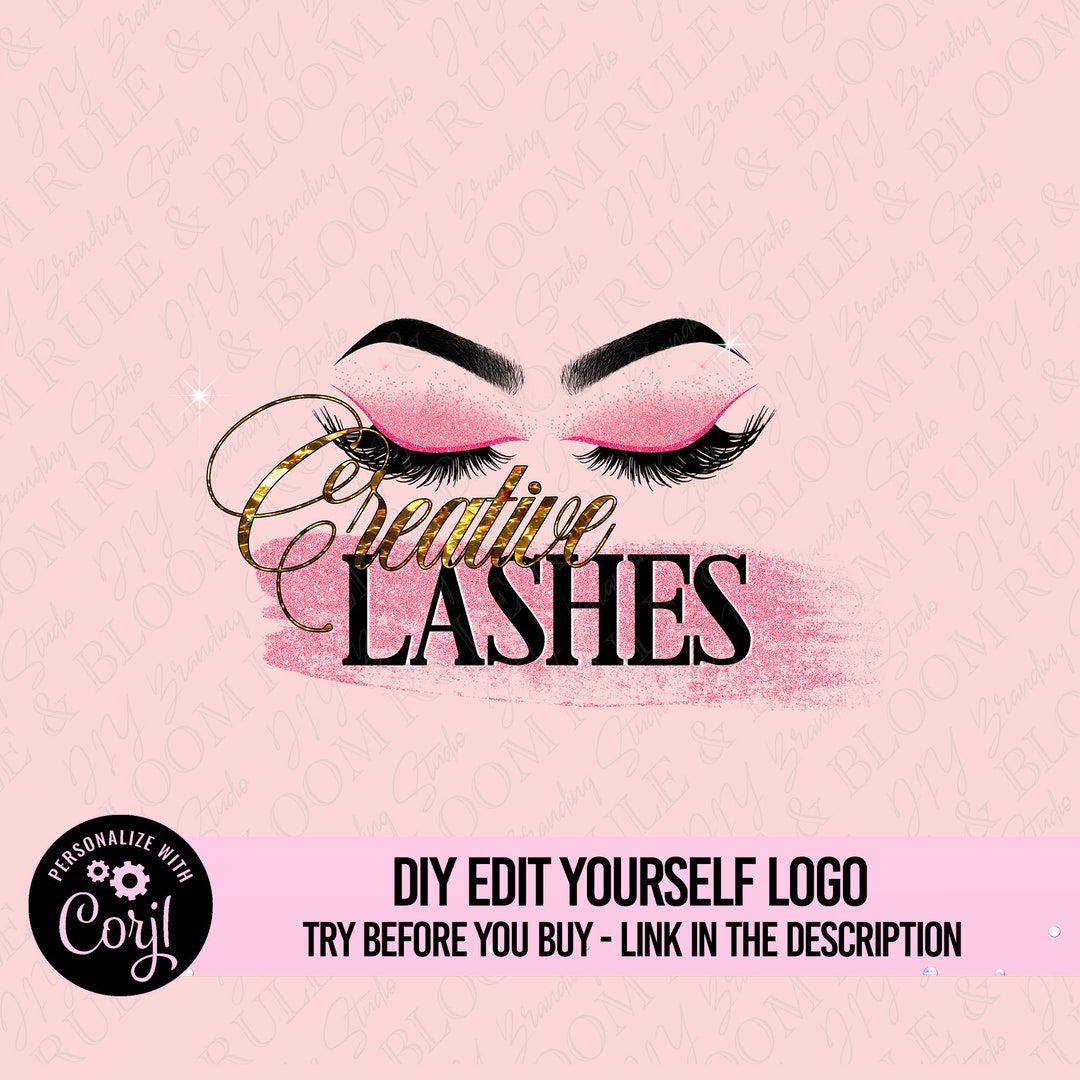 Eyelash Logo, DIY Lash Logo, Eyelash Logo Design, Beauty Lash ...