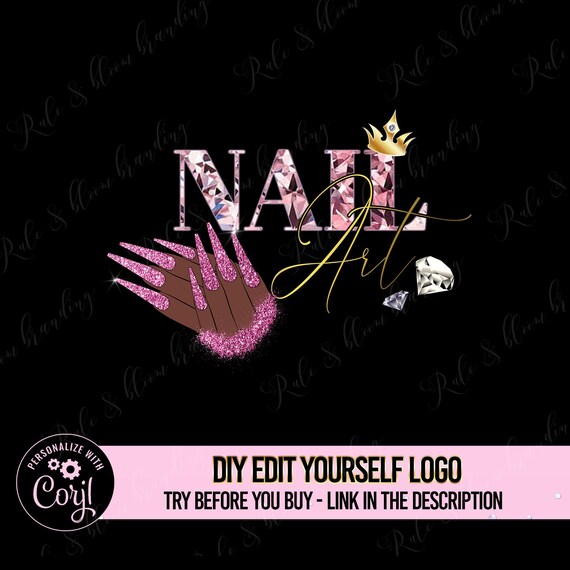 Nail Tech Logo Nail Logo Design Nails Logo Diy Logo | Etsy