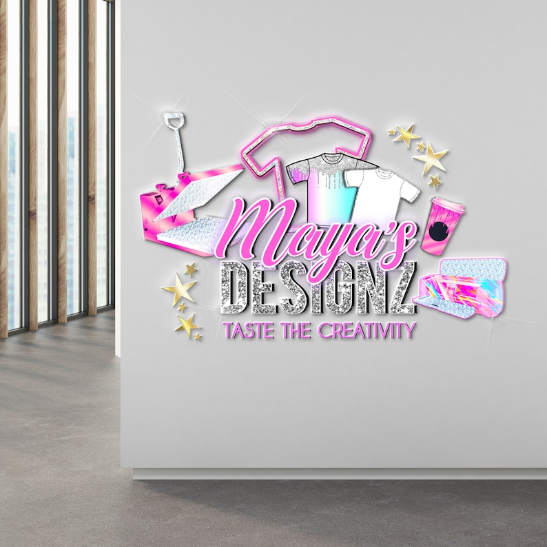 T-shirt Design Logo Heat Press Logo Template DIY Cricut - Etsy