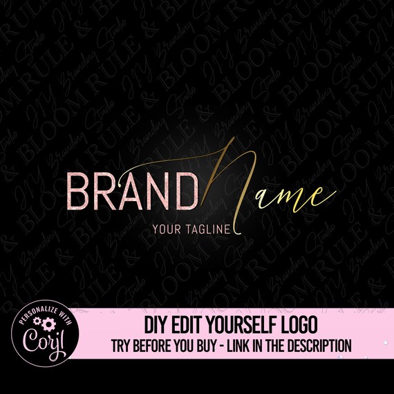 DIY Logo Beauty Logo Design Diy Logo Template - Etsy
