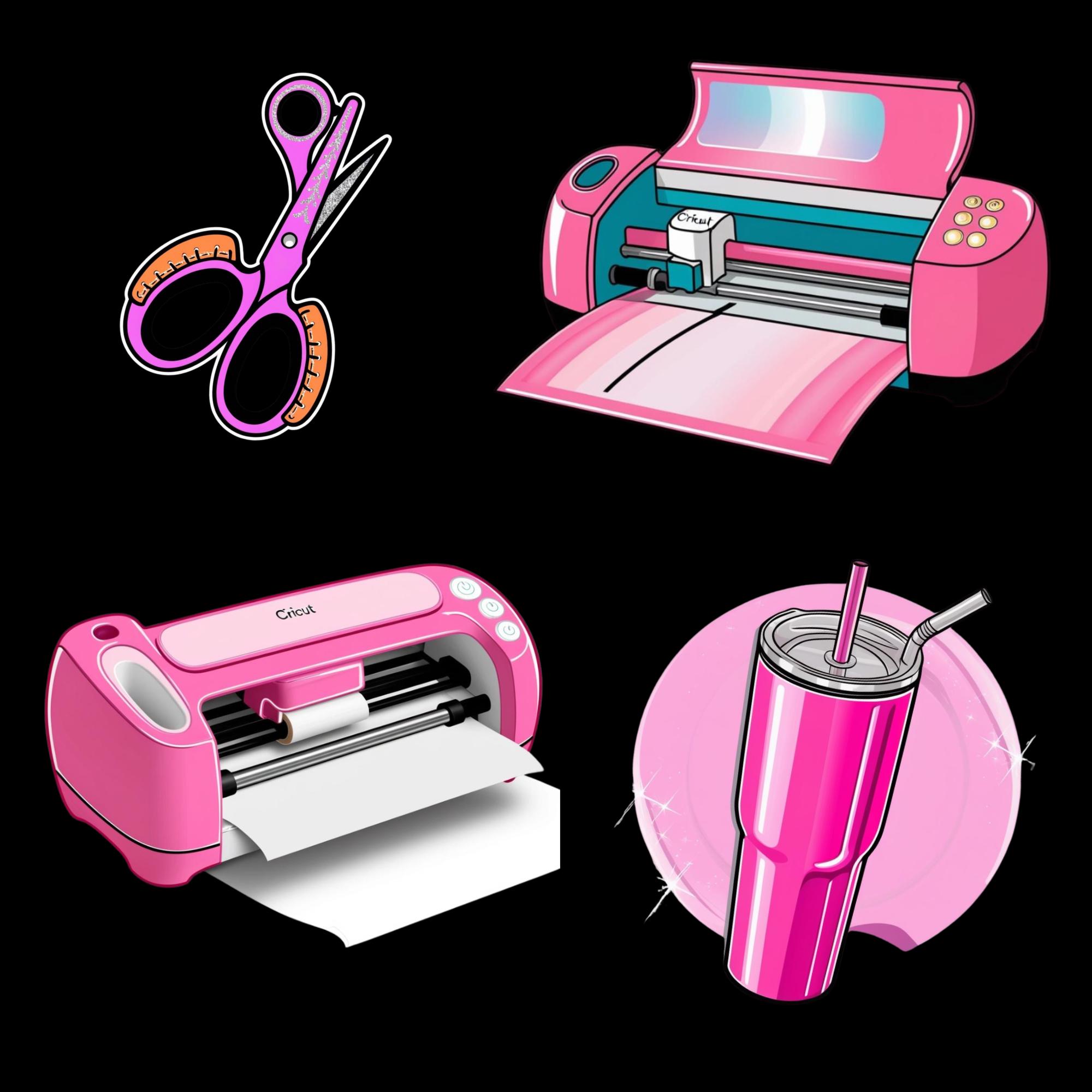 Crafting Clip Art: 30 PNG Graphics for Cricut & Sublimation (commercial ...