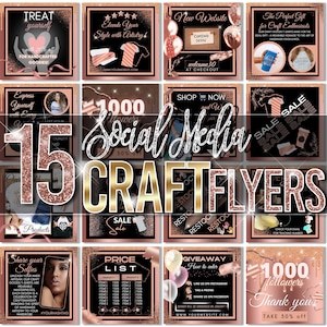 Social Media Templates for Craft Makers, Premade Crafter Posts, Digital ...