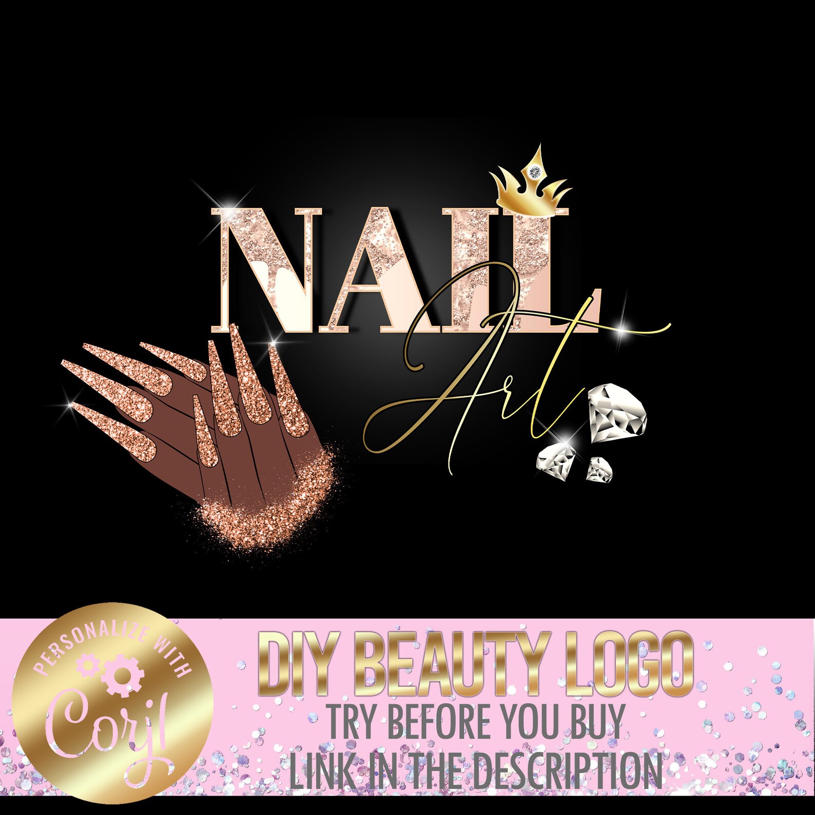 Nail Tech Logo Nail Logo Design Nails Logo Diy Logo Etsy nail-tech-logo-nail-logo-design-nails-logo-diy-logo-etsy