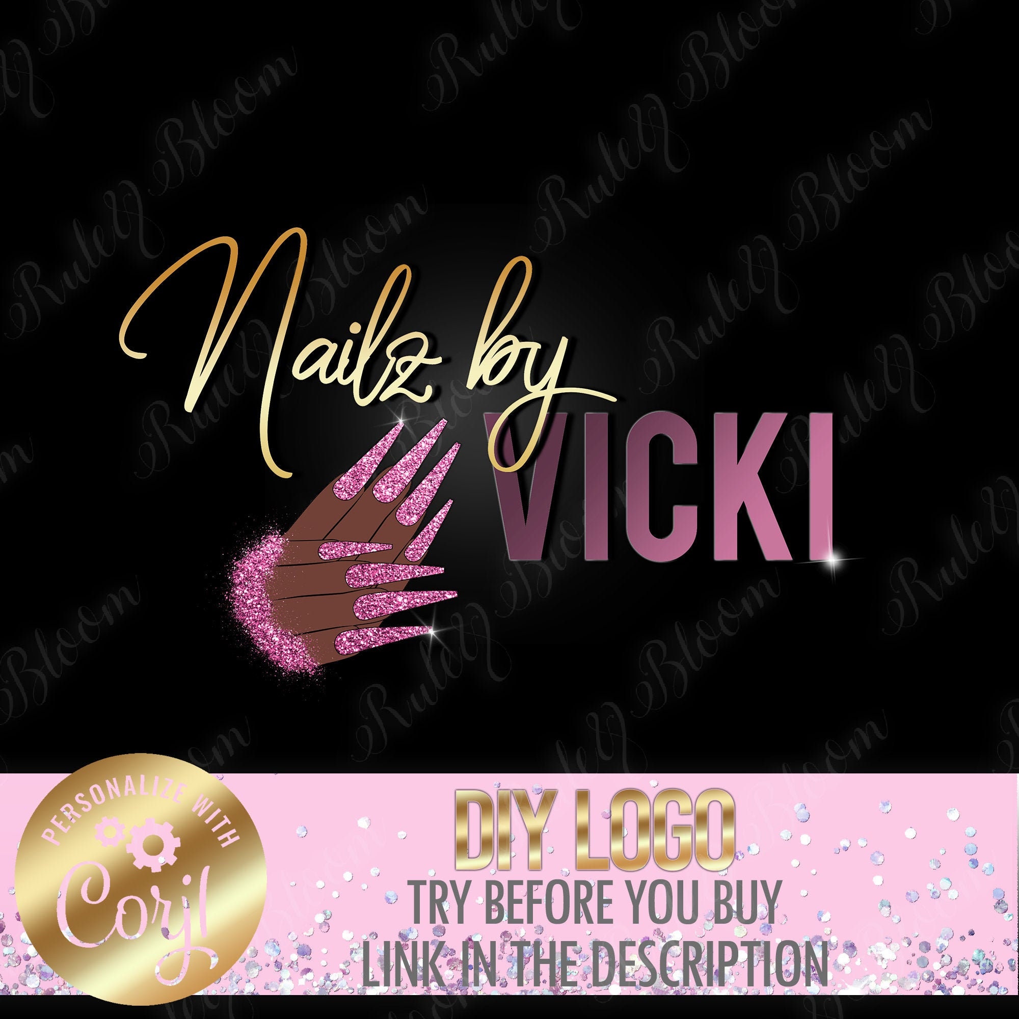 Nail Tech Logo Nail Logo Design Nails Logo Diy Logo - Etsy UK