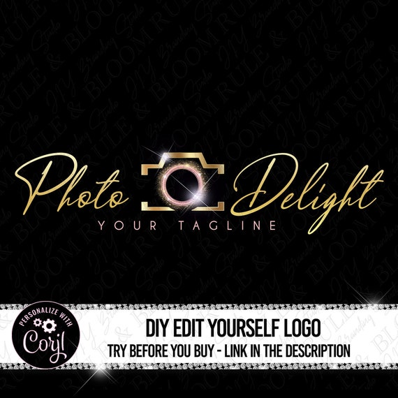 Photography Business Logo Camera Logo Template Photo Booth - Etsy