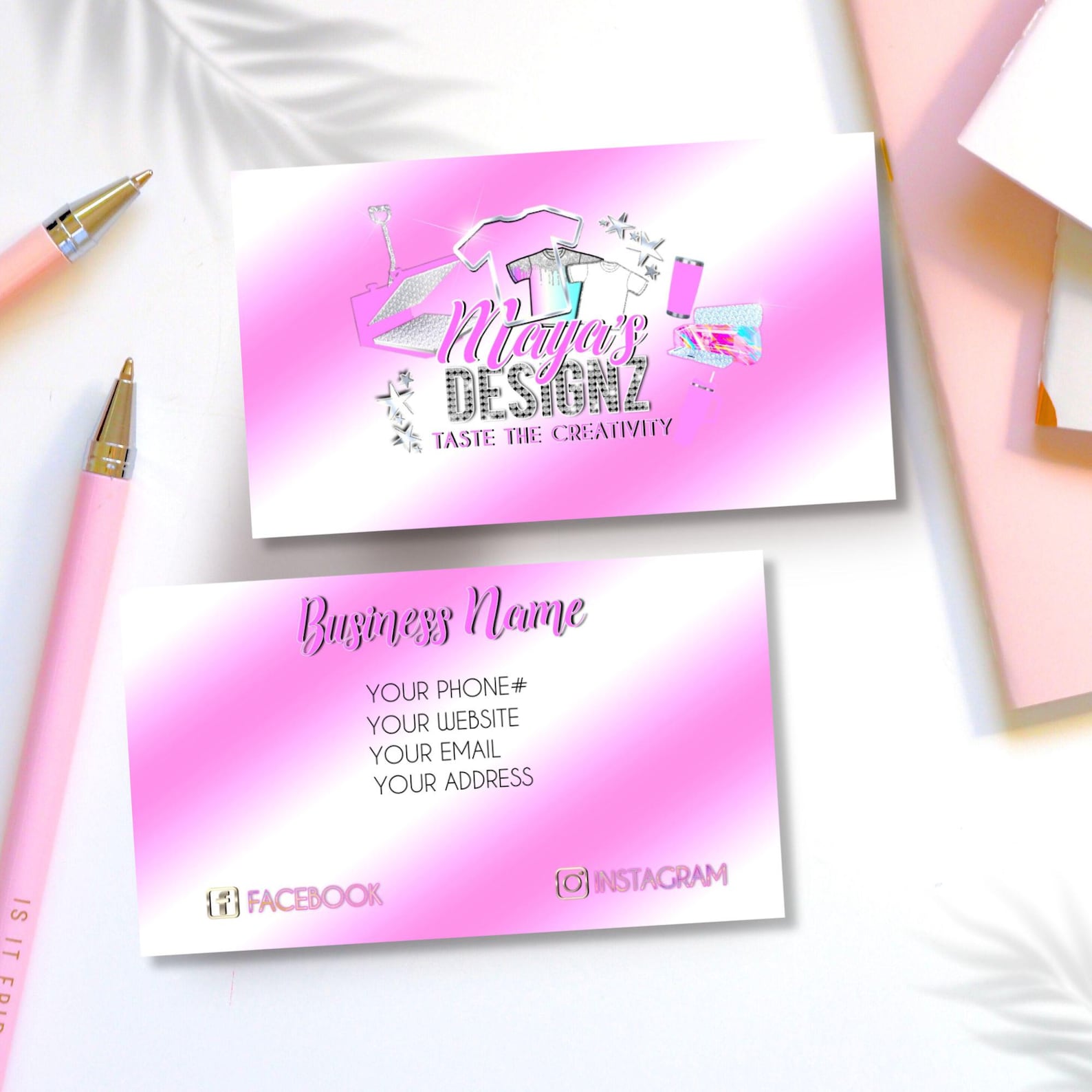 Craft Business Card Design, Crafting Editable Business Card, T-shirt ...