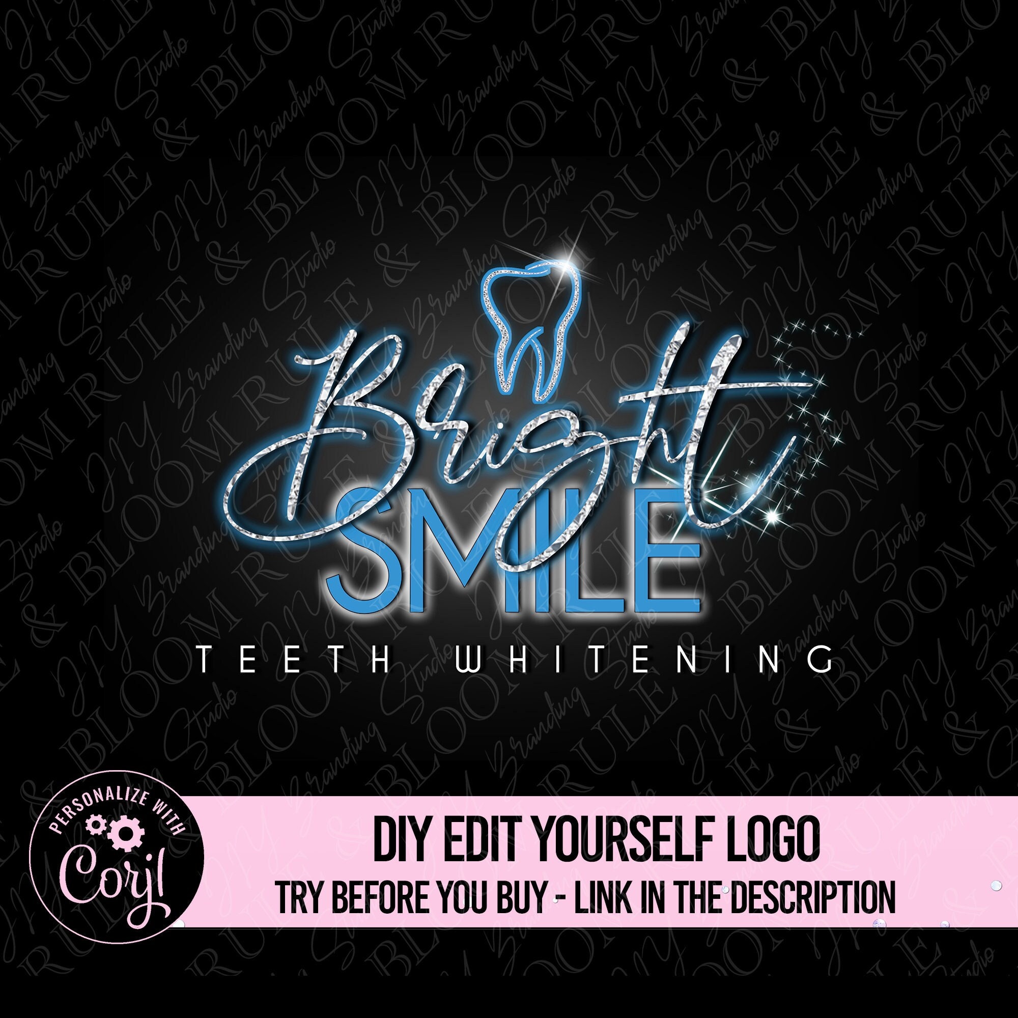 Stationery Dental clinic logo Teeth whitening logo Tooth whitening logo ...