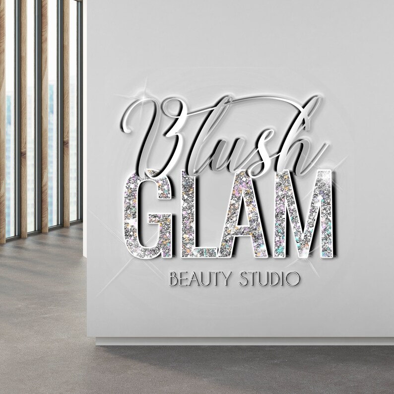 DIY Beauty Logo Template, Sparkle Boutique Logo Design, Glitter Diamond ...