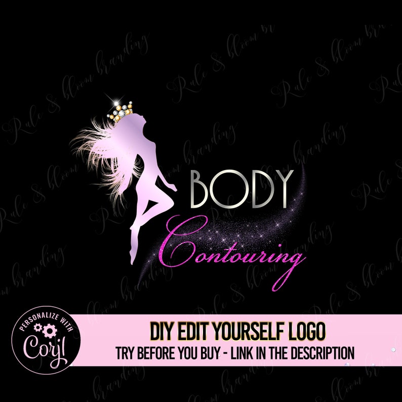 Body Contouring Logo, Body Sculpting Logo Design (editable) - Etsy