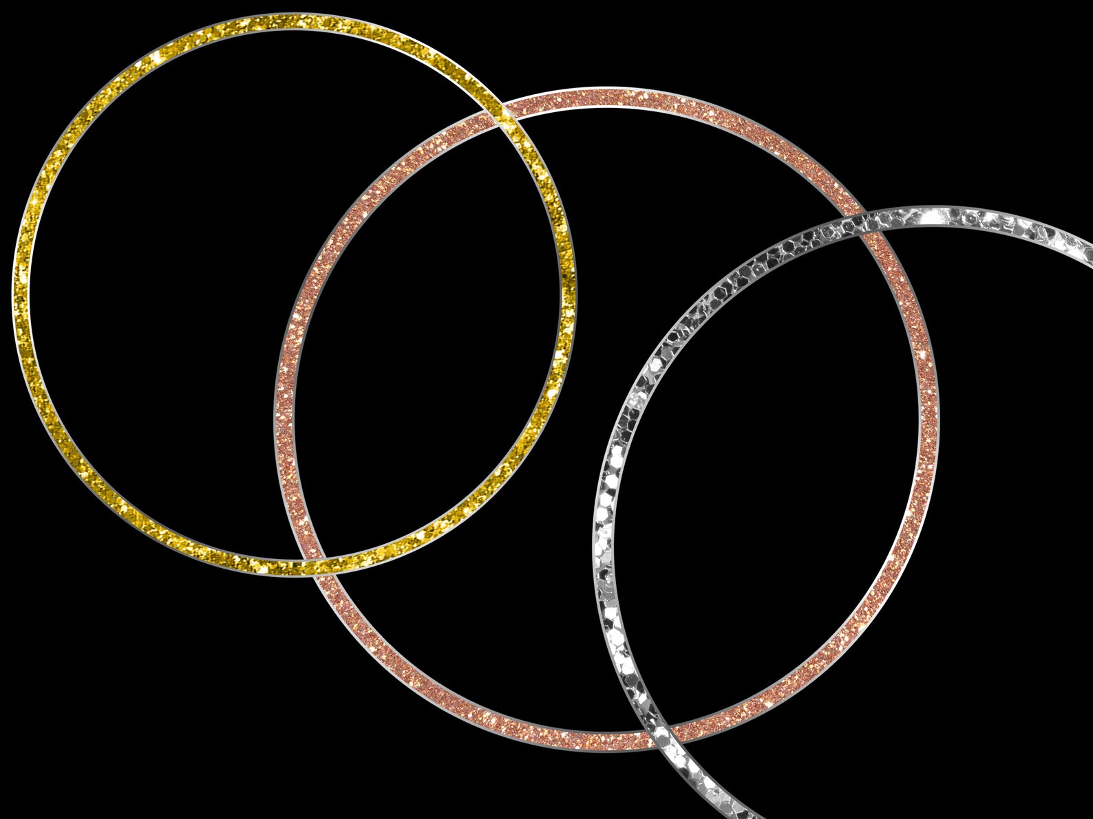 GLITTER Circles Clipart Sparkling Shiny Frames Digital - Etsy Canada