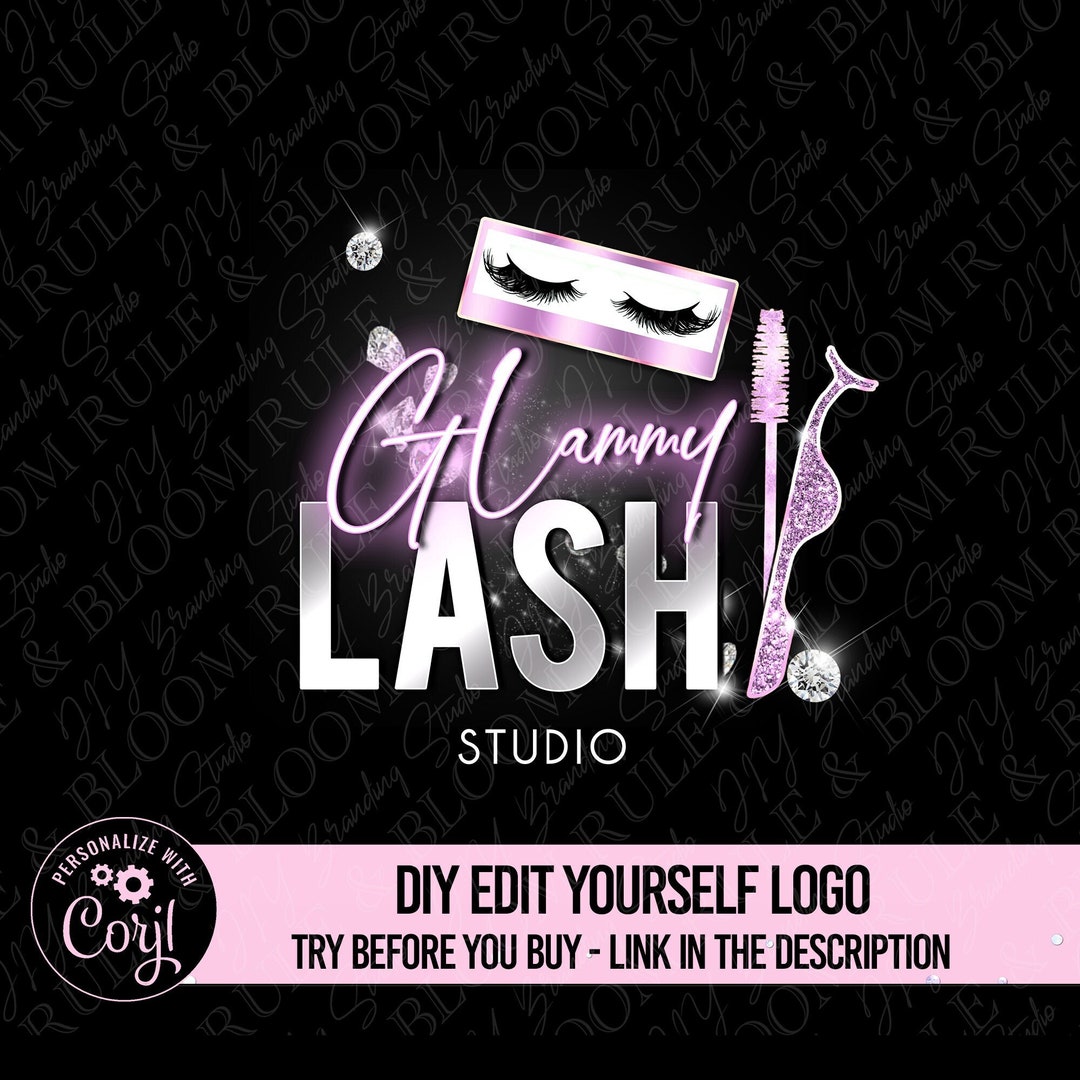Lash Logo Design, Eyelash Logo, Lash Technician Logo, Lash Logo, DIY ...