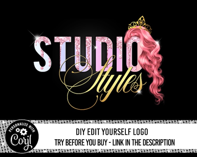 Hair Logo Design, Bundles Logo, Premade Logo Design, Hair Extensions ...