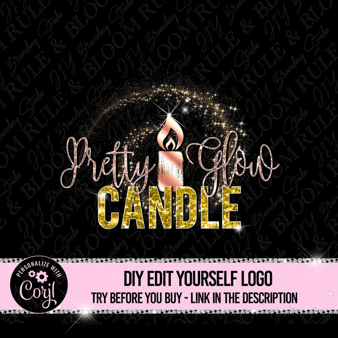 Candle Business Logo Design, Diy Candle Logo Template, Editable ...