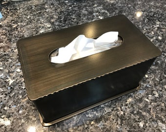 Black Metal Tissue Box - Etsy