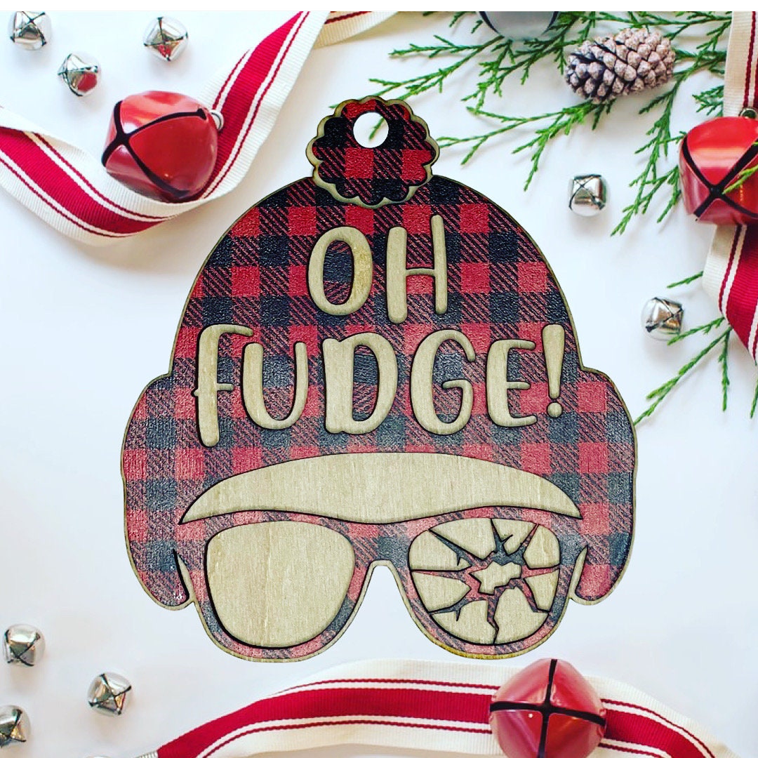 Oh Fudge Layered SVG FILE, A Christmas Story Tree Ornament File ONLY ...