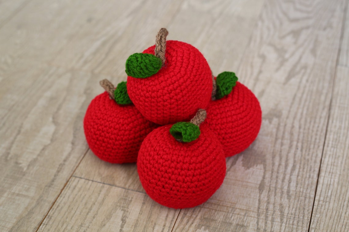PDF Crochet Pattern: Crochet Apple Play Food Crochet Fruit - Etsy Canada