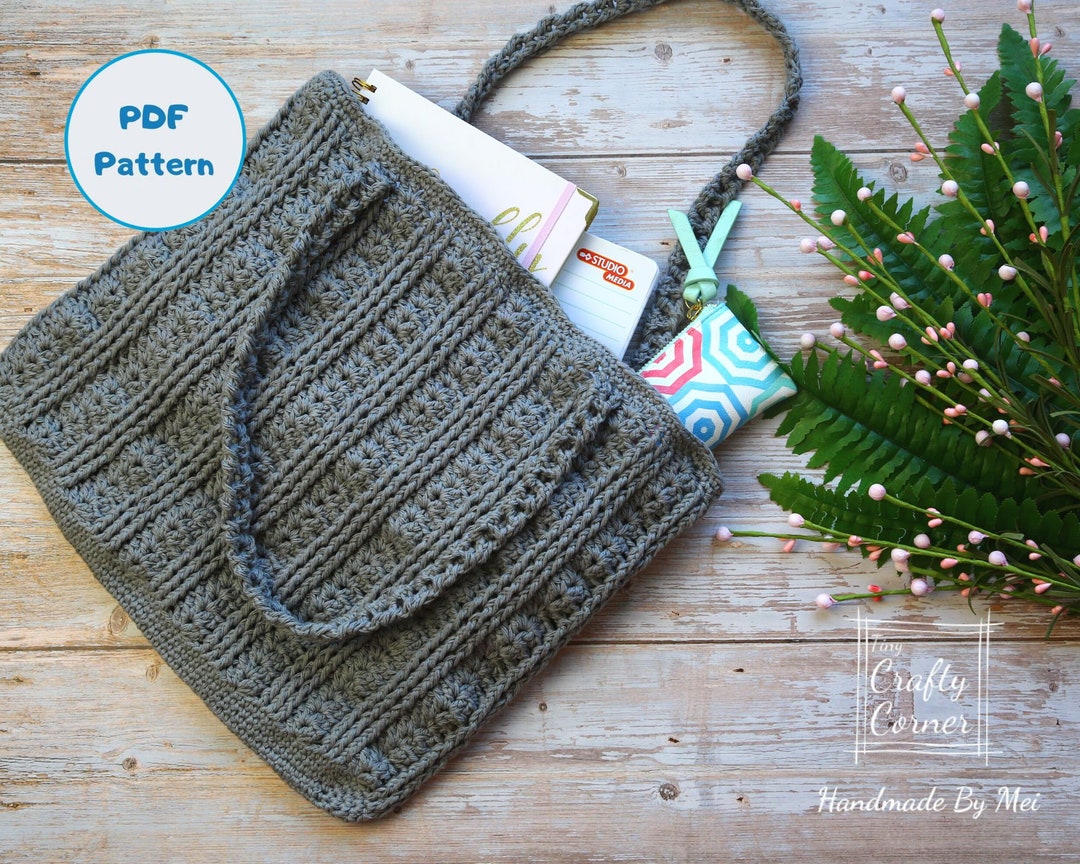 PDF Crochet Shell Stitch Tote Bag, Crochet Tote Bag Pattern, - Etsy