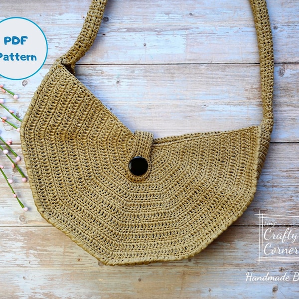 Half Moon Crossbody Bag Pattern - Etsy