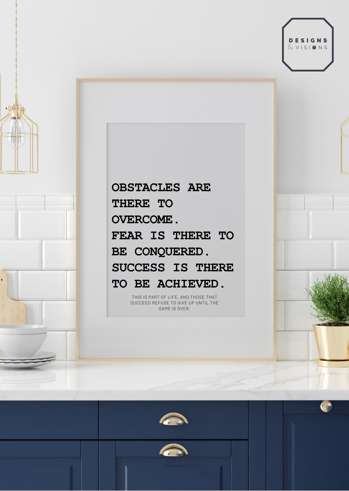 Obstacles Instant Download Positive Poem Poster Inspiring - Etsy