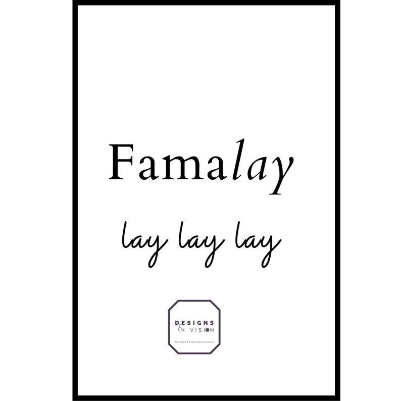 Famalay, Family Instant Download Definition Poster - Etsy