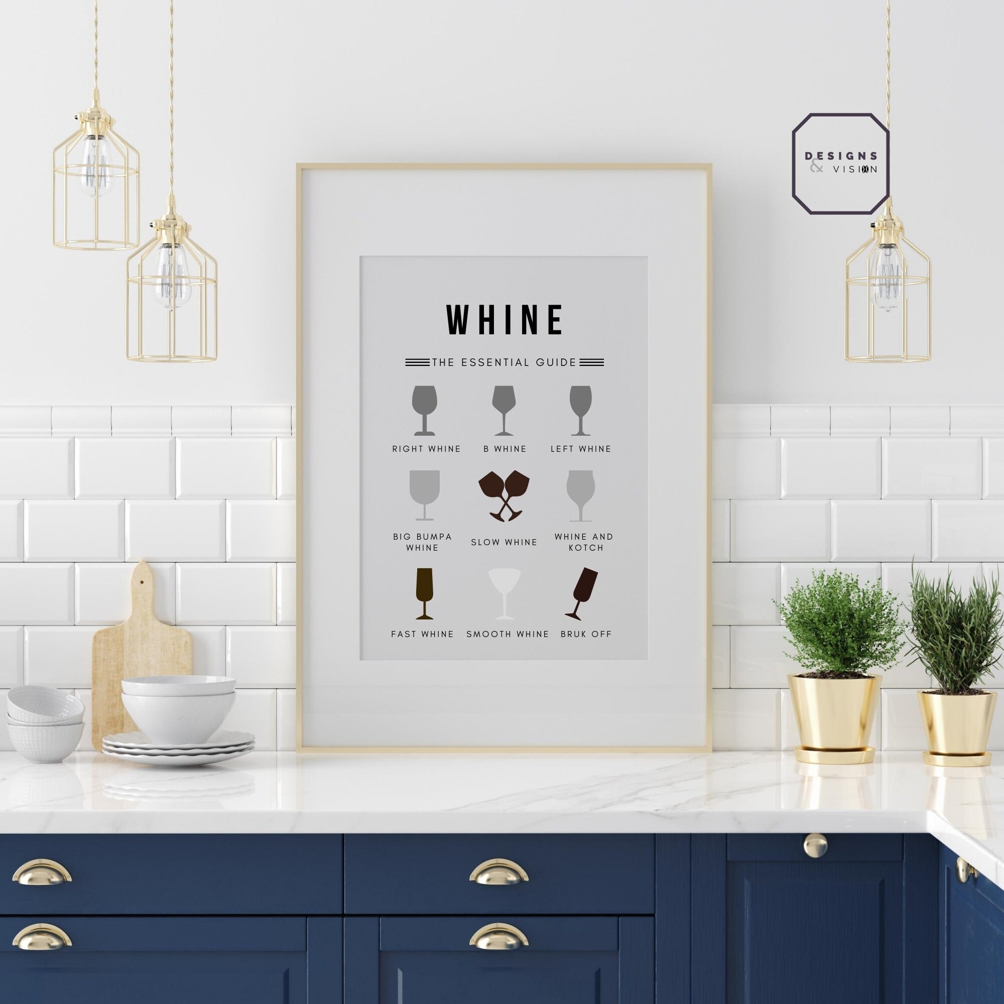 WHINE a Spin on Wine Print With a Selection for Instant Download - Etsy