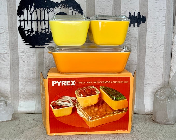 PYREX Multi-color Refrigerator Set "primary Fridgies" 8-piece Set - Etsy