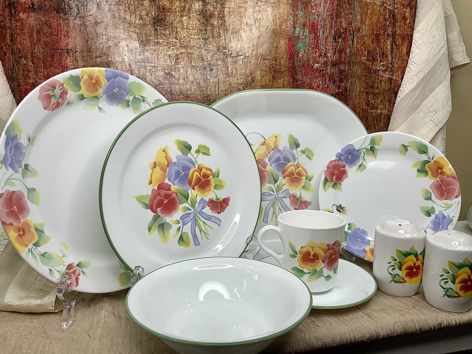 Vintage Corelle Summer Blush 27 Piece Four Place Setting - Etsy