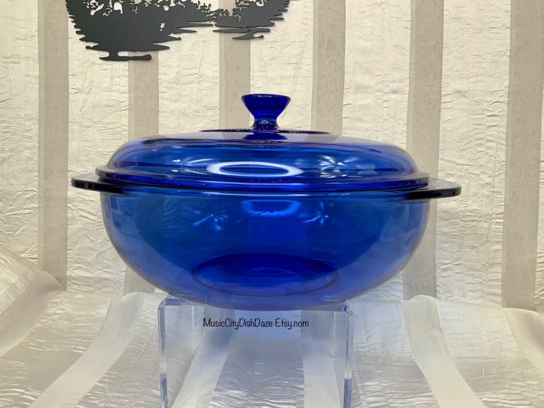 Vintage Pyrex Cobalt Blue Glass Baking Set New in Box 6 - Etsy