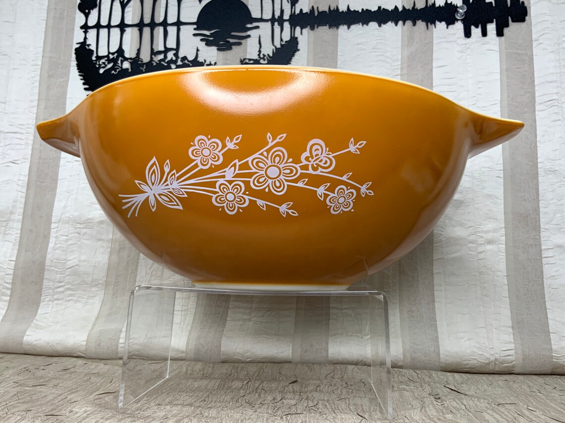 Vintage Pyrex Butterfly Gold Bouquet Cinderella Bowls Set of 4 - Etsy
