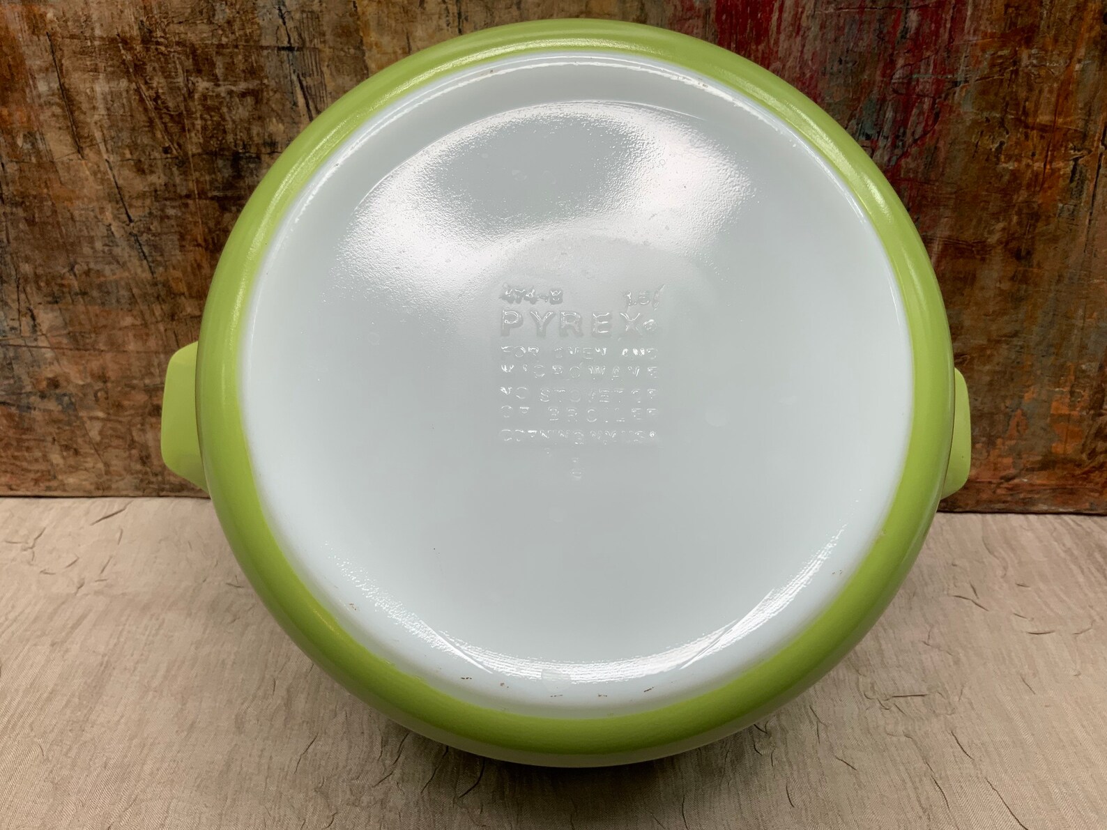 Vintage Pyrex Spring Blossom Green V2 Crazy Daisy Casserole - Etsy