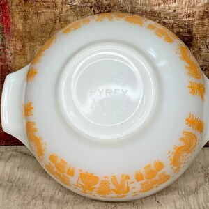 Pyrex Butterprint Orange Mixing Bowls, Set of 4, Pumpkin Butterprint ...