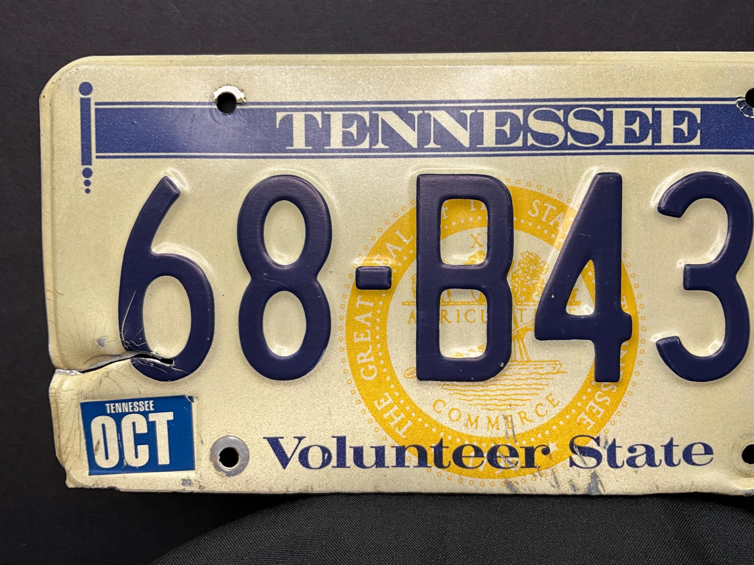 Vintage 1977 Tennessee License Plate: Smith County, Volunteer State - Etsy