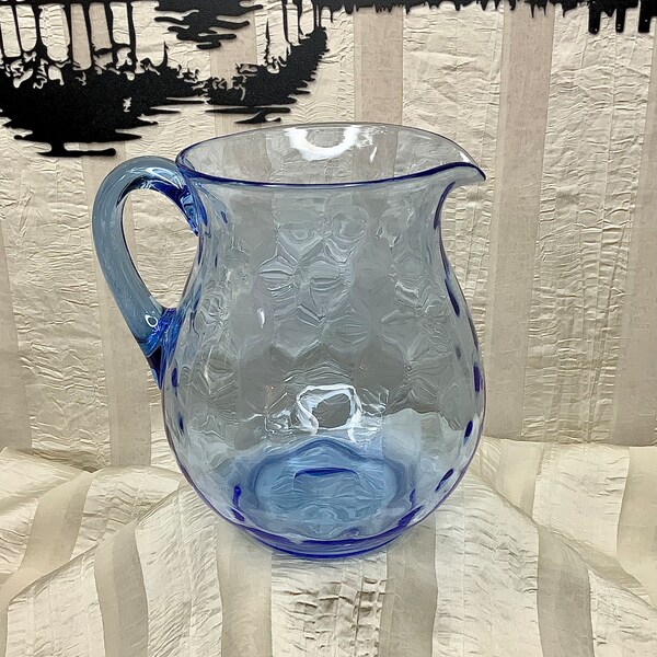 Large Glass Pitcher - Etsy
