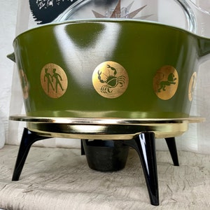 Vintage Pyrex Zodiac Casserole With Lid and Warming Cradle - Etsy