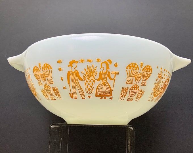 Vintage Pyrex Orange Butterprint Amish 442 Cinderella Bowl, Pumpkin ...