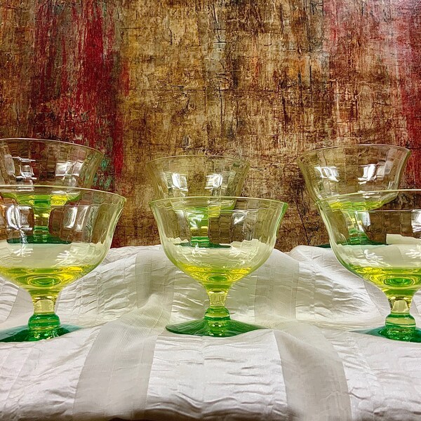 Rare Vaseline Glass - Etsy