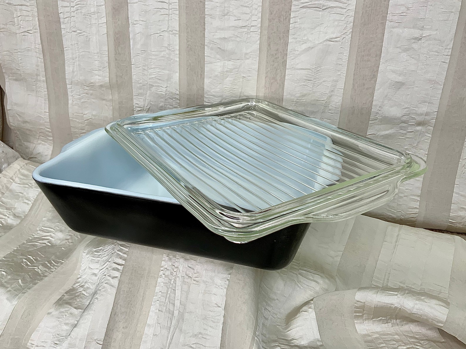 Rare Pyrex Rodney Kent Black Starline 0503 With Lid | Etsy