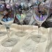 Utility Glass Works Iridescent Water Glasses Set of 4, UGWS-01 Stemmed ...