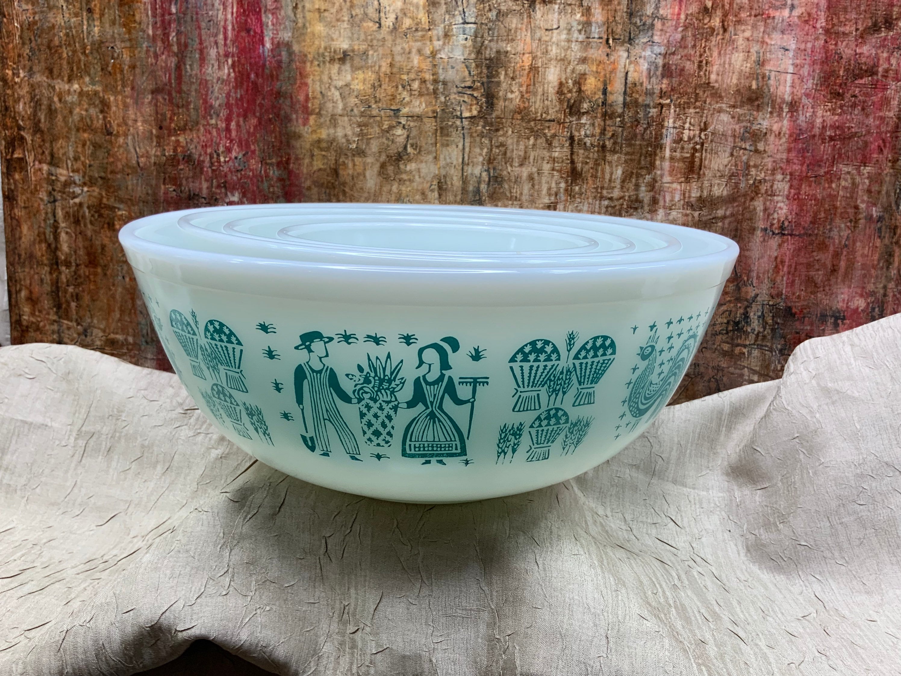 Vintage Pyrex Butterprint Mixing Bowl Set of 4 Complete Set - Etsy