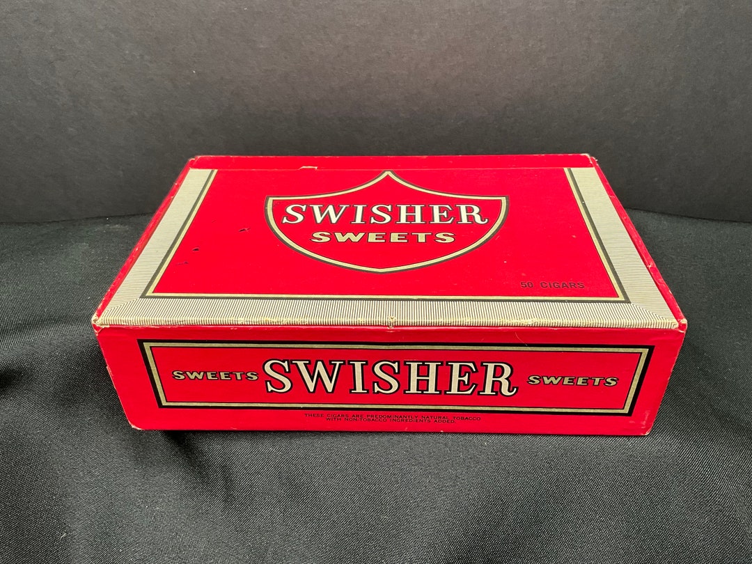 Vintage Swisher Sweets Red Paper Cigar Box, Empty Cigar Box, Tobacco ...