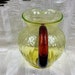 Rare Utility Glass Works 72oz Pitcher, Narrow Vertical Optic, Amber ...