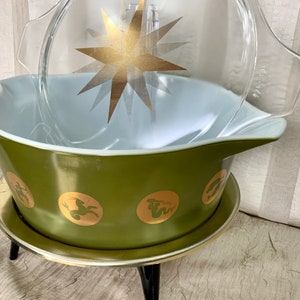 Vintage Pyrex Zodiac Casserole With Lid and Warming Cradle - Etsy