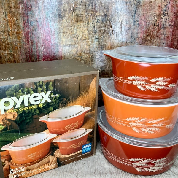 Pyrex Autumn Harvest - Etsy