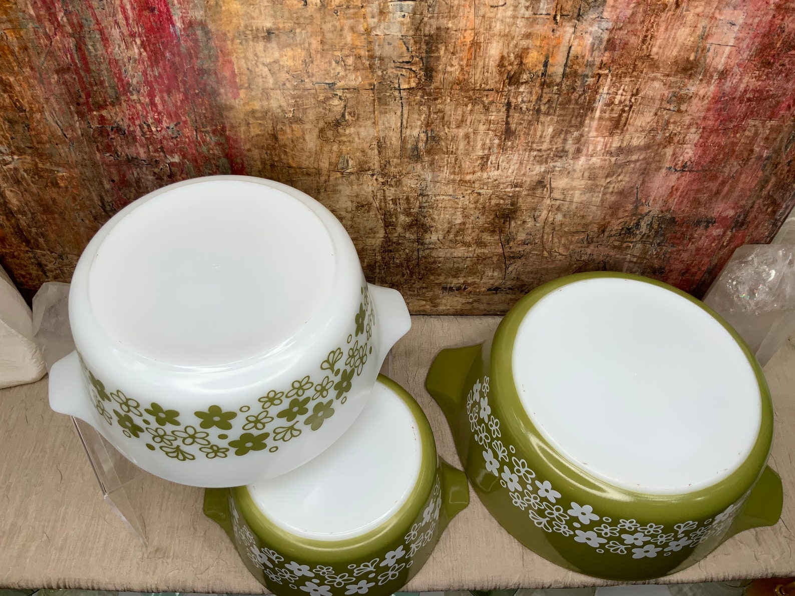 Vintage Pyrex Spring Blossom Green New in Box 480-1 Casserole - Etsy