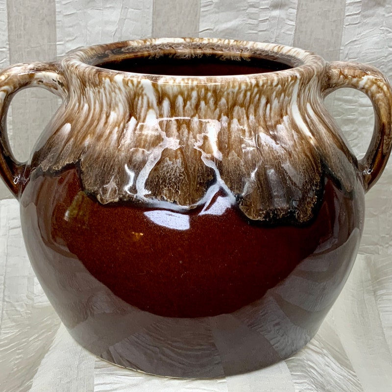 Brown Drip Pottery - Etsy