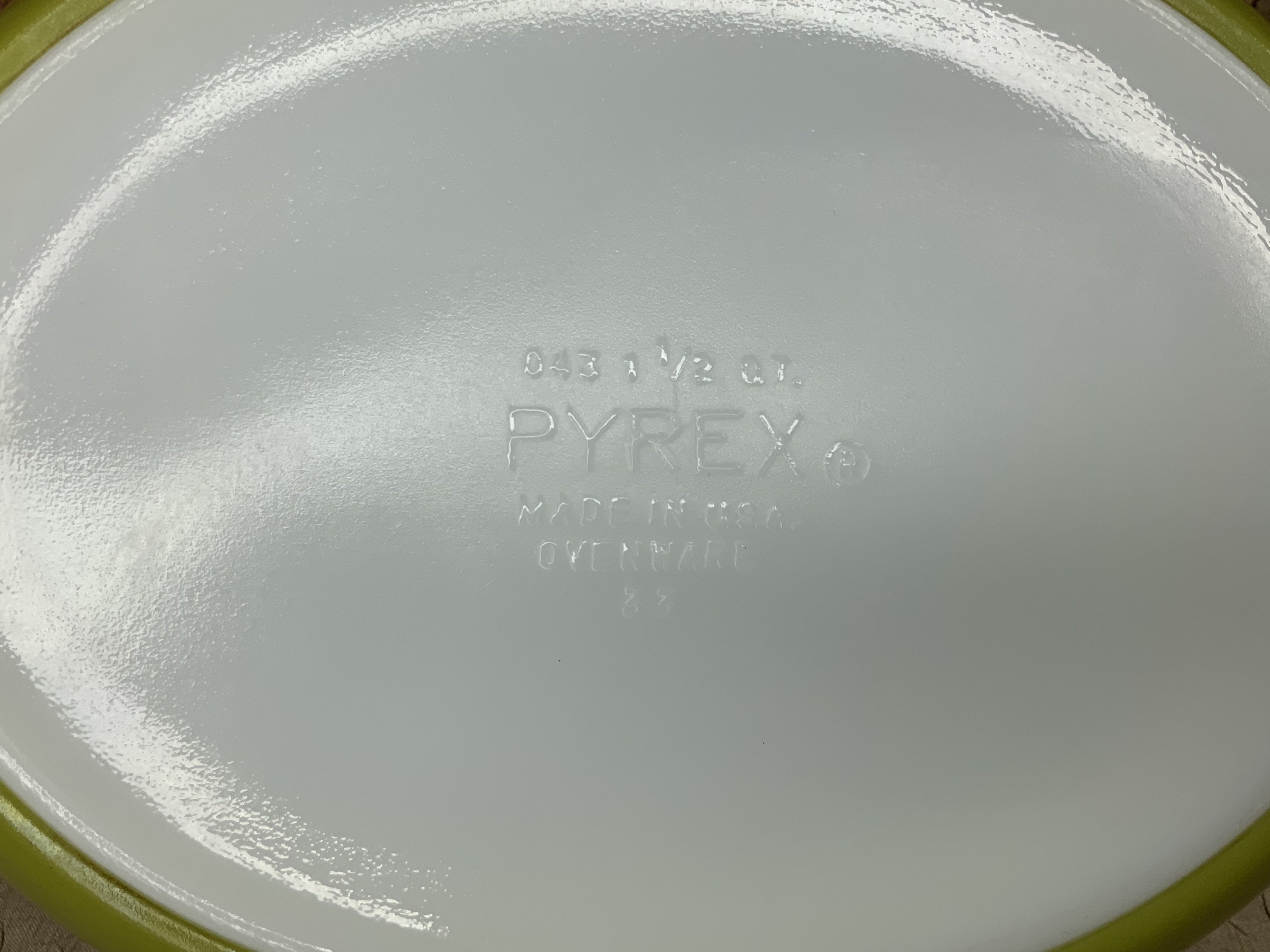 Vintage Pyrex Verde Casserole Original Box 043 Avocado | Etsy