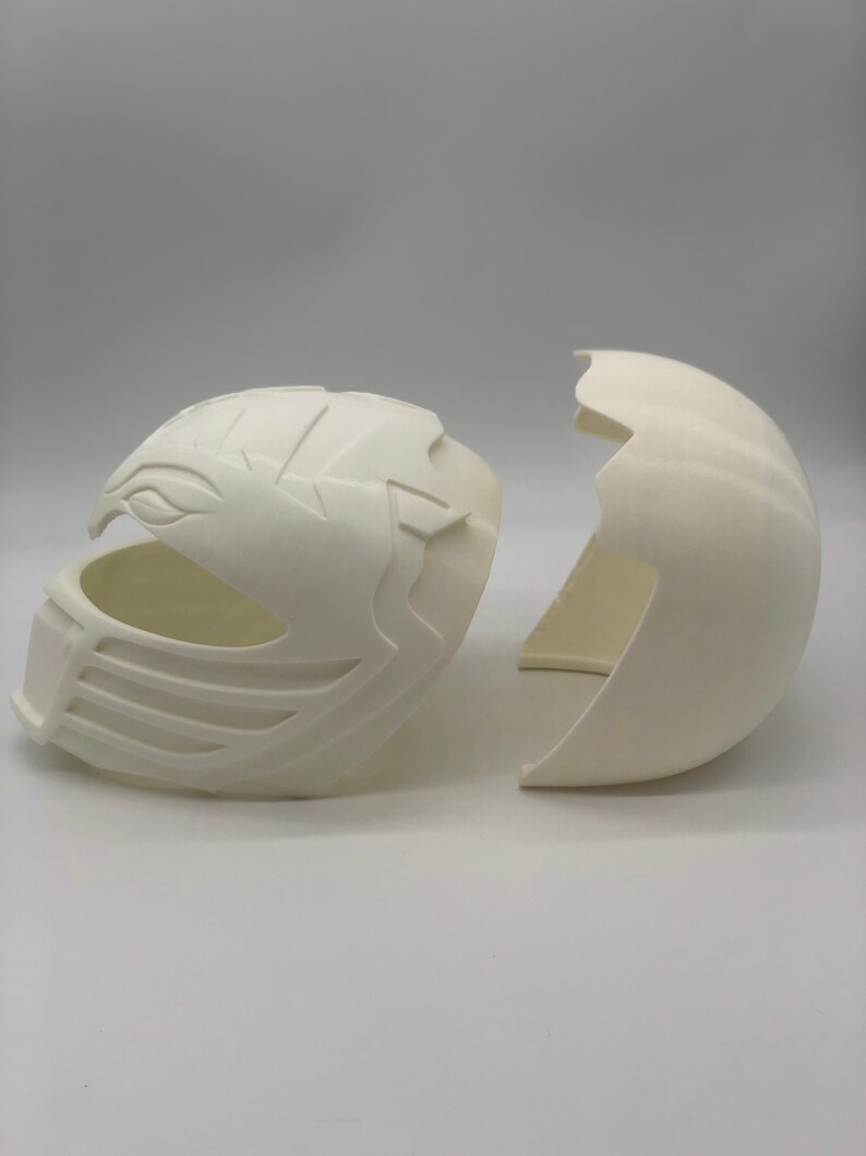 White Power Rangers Cosplay Helmet - Etsy