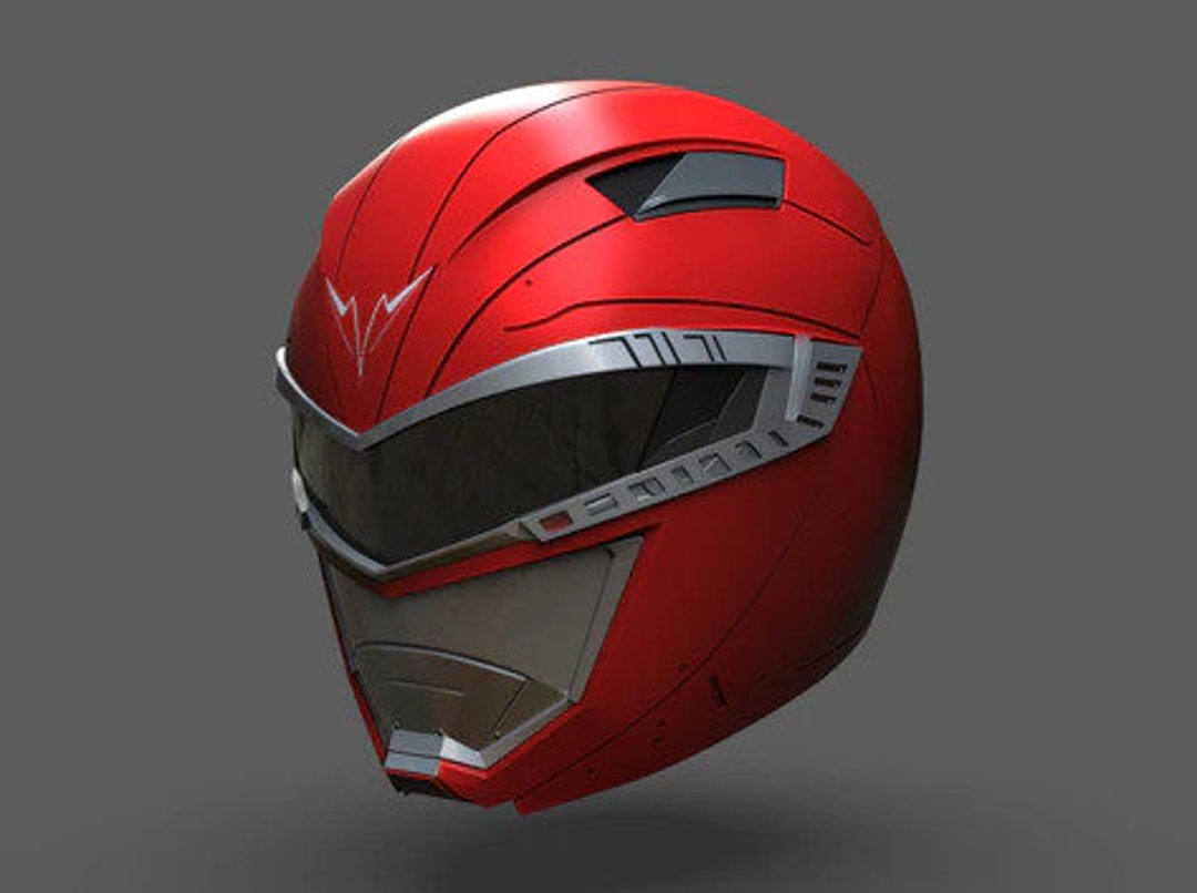 Red Ranger Remake Cosplay Helmet - Etsy