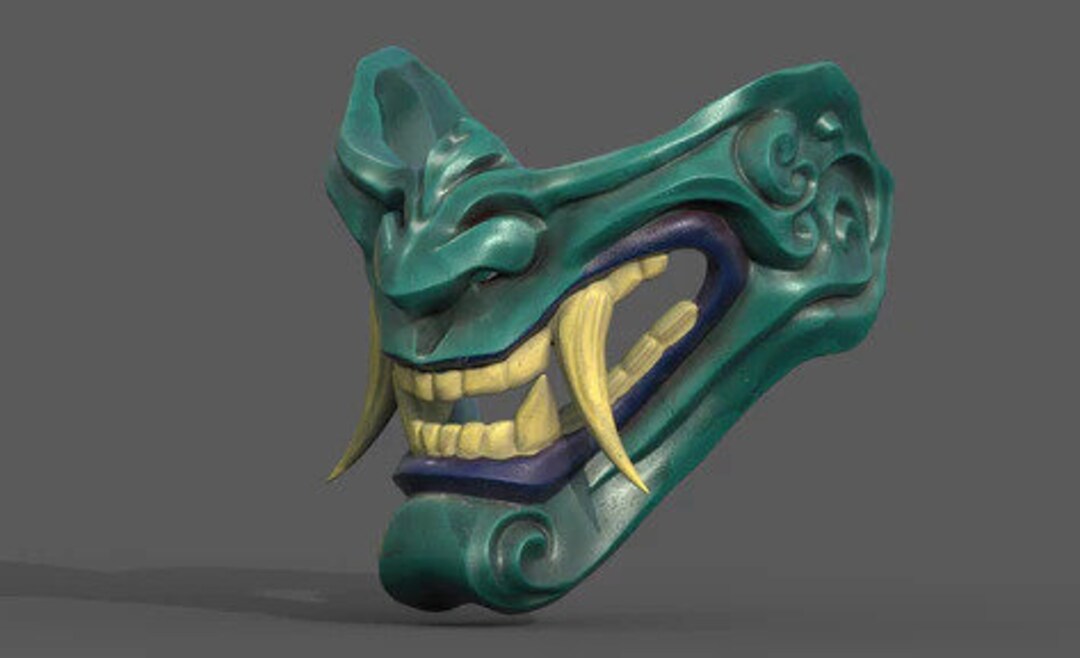 Majin Mempo Cosplay Mask - Etsy